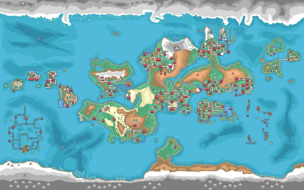 Map Of All Pokemon Regions World Map/pokemon Den Map