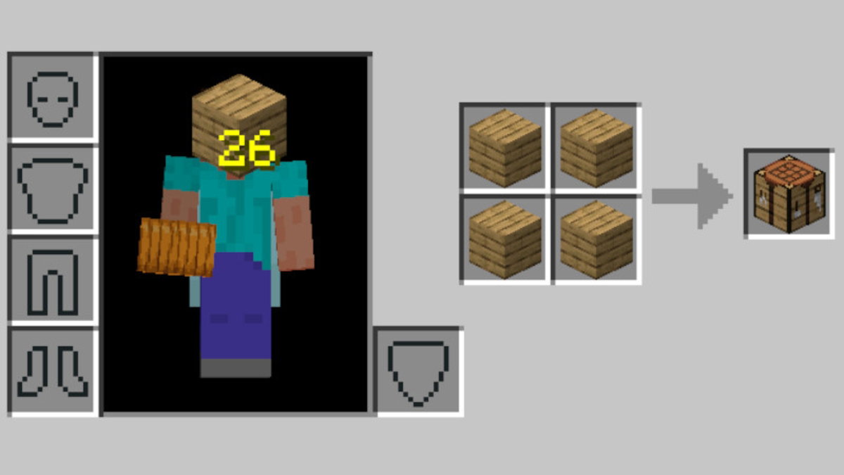 Minecraft: Cómo hacer una Mesa de Crafteo o de Trabajo