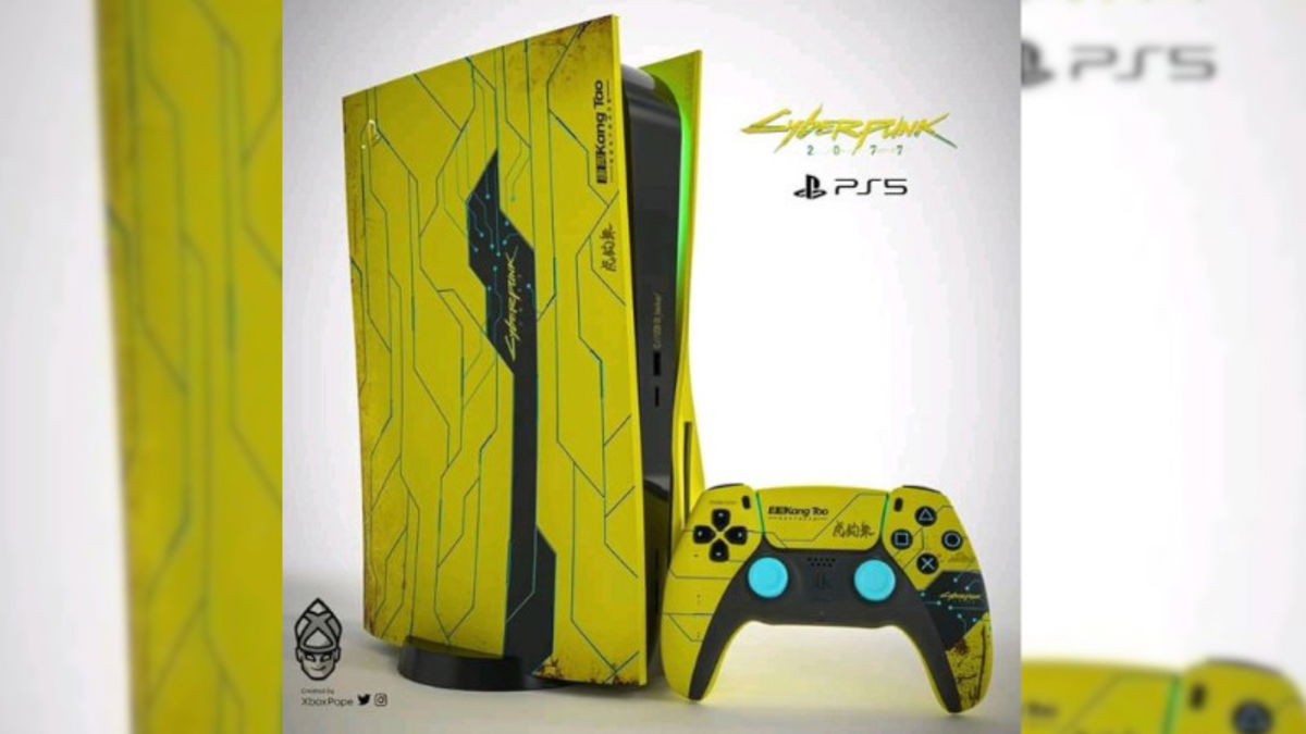 Esta PS5 estilo Cyberpunk 2077 es la consola que todo ciberpunki querría