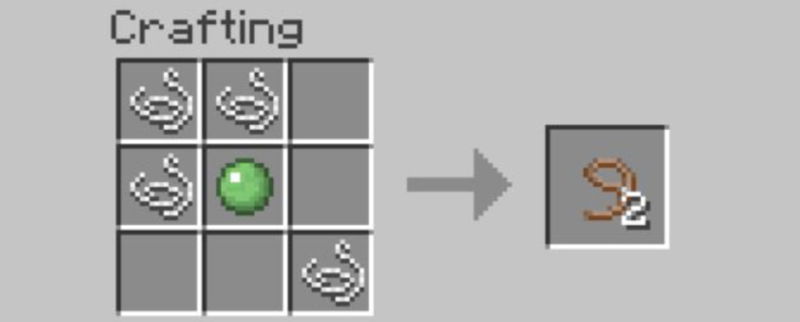 Cómo hacer una cuerda en Minecraft
