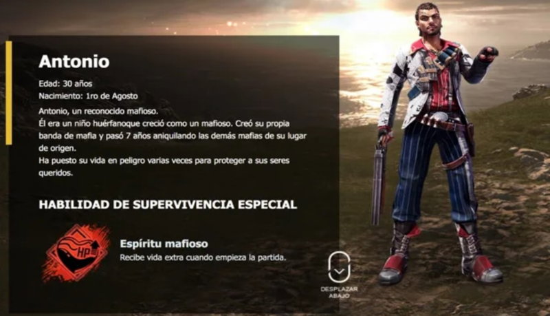 Free Fire: habilidades de Antonio