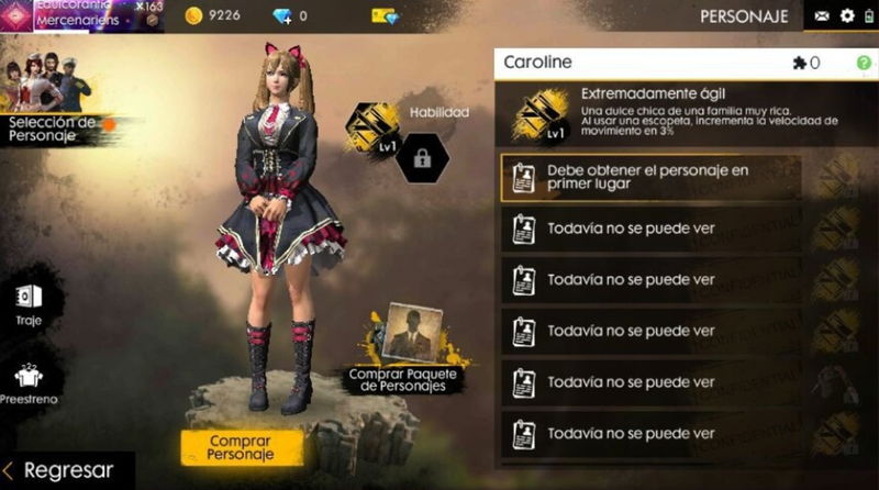 Free Fire: habilidades de Caroline