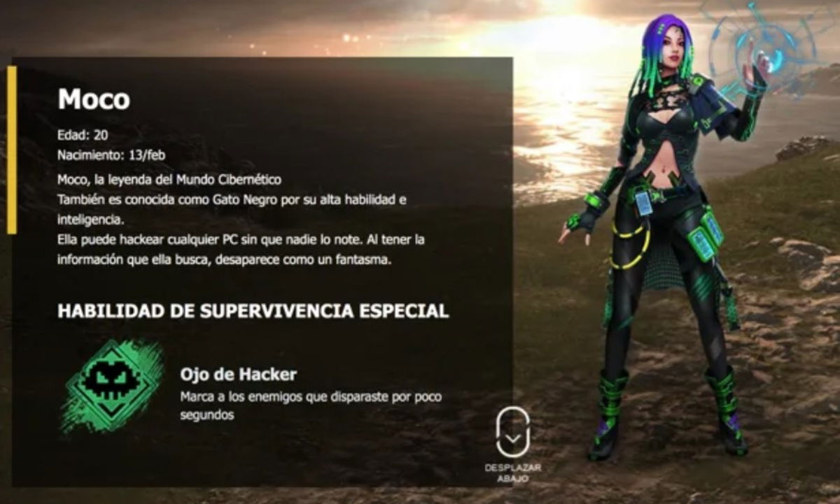 Free Fire: habilidades de Moco