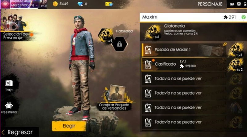 Free Fire: habilidades de Maxim