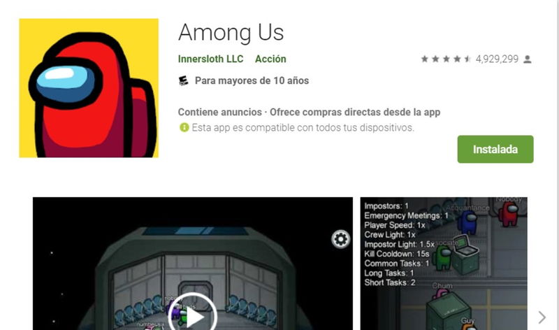 Cómo instalar Among Us en una Tablet