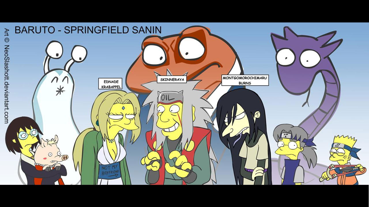 ¿Y si Los Simpson se disfrazaran de los personajes de Naruto? Esta es ...
