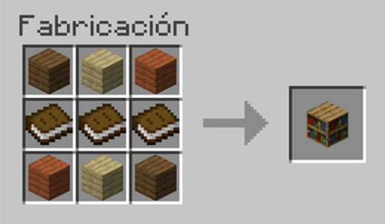 Cómo craftear una librería en Minecraft