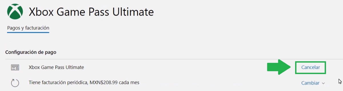 Cómo cancelar tu suscripción a Xbox Game Pass o cambiar el tipo de suscripción