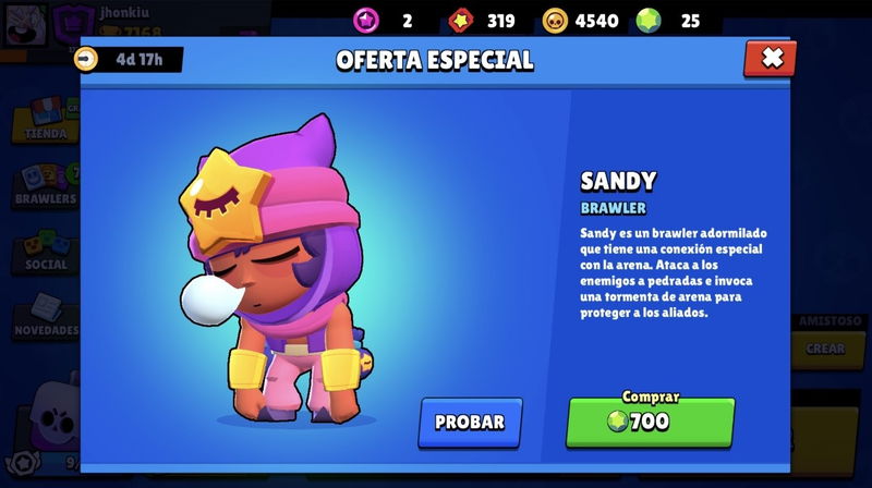 Cómo conseguir a Sandy en Brawl Stars