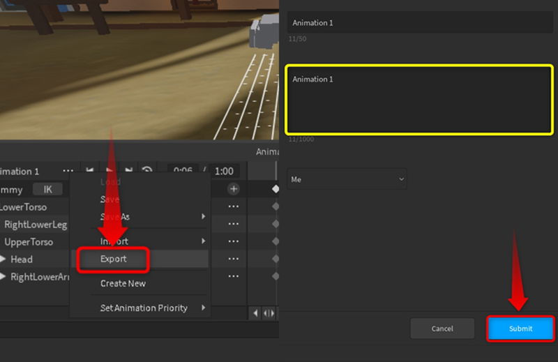 Cómo hacer animaciones en Roblox Studio