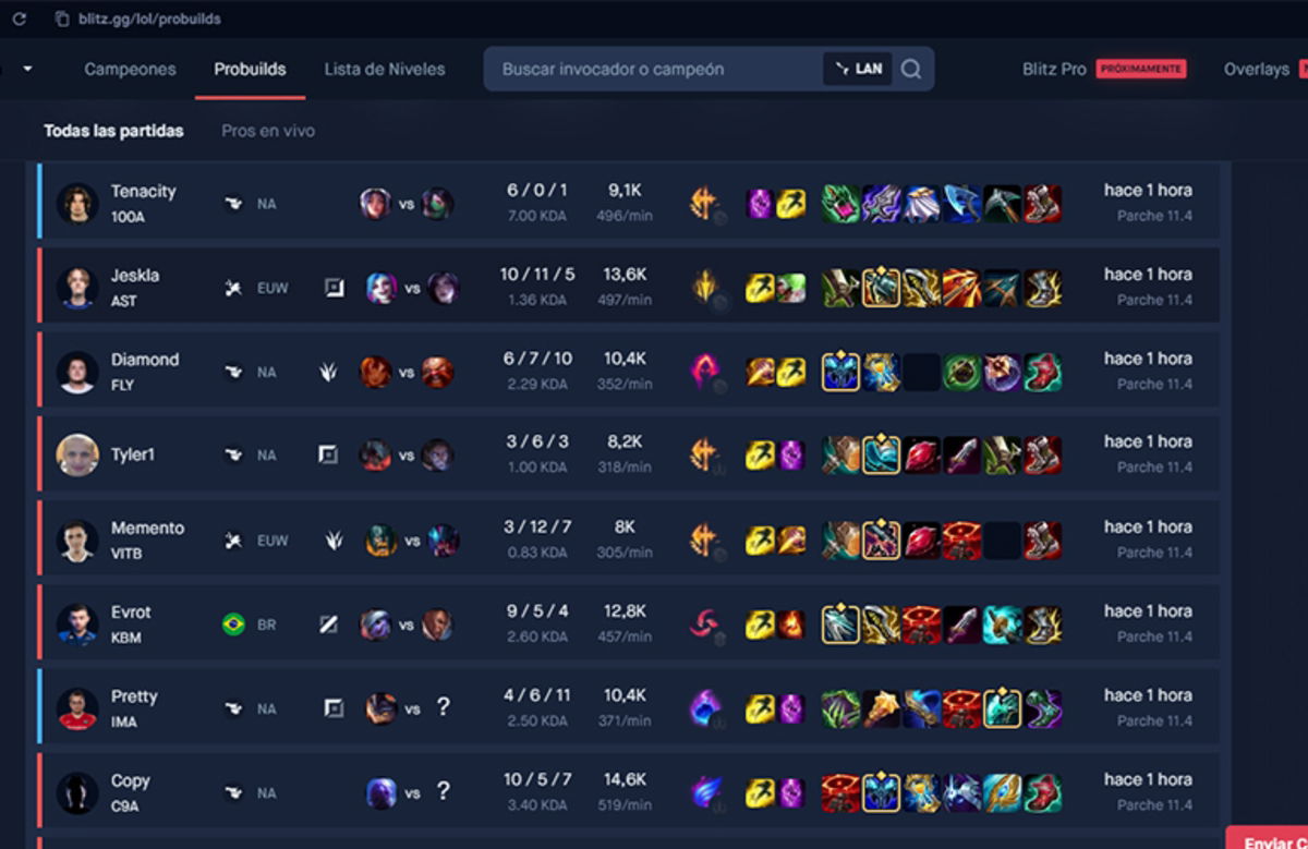 Blitz : Una app para ganar más partidas en League of Legends