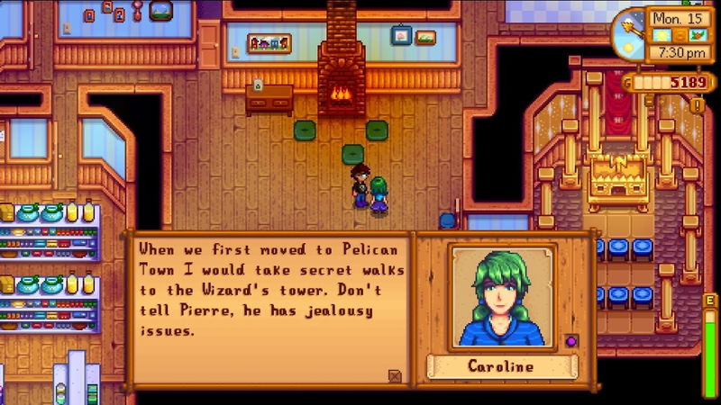 Quién es Caroline en Stardew Valley