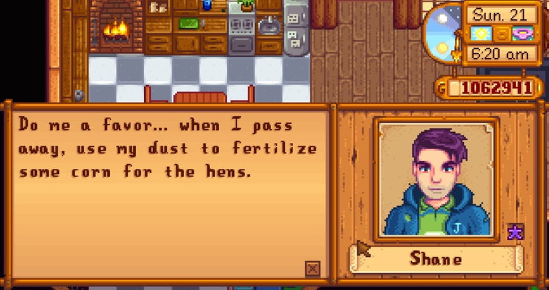 Todo lo que debes saber de Shane en Stardew Valley