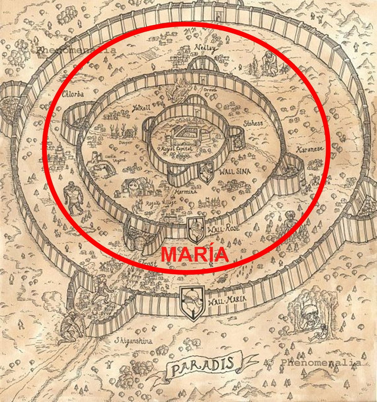 Todas las murallas de Ataque a los Titanes y sus nombres e importancia