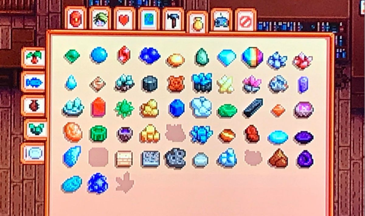Tipos de minerales en Stardew Valley