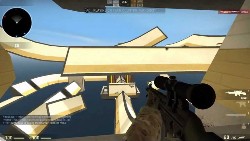 Cómo jugar el mod de Surf en Counter Strike GO