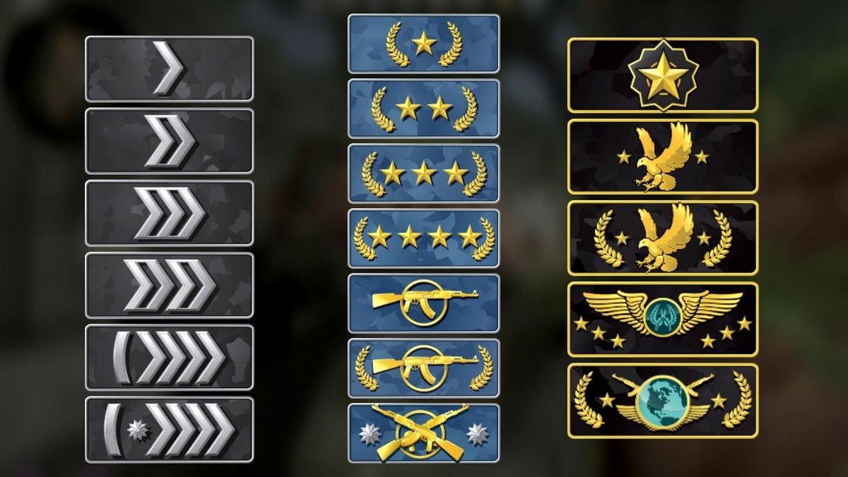 Cuáles son los rangos de Counter-Strike: Global Offensive