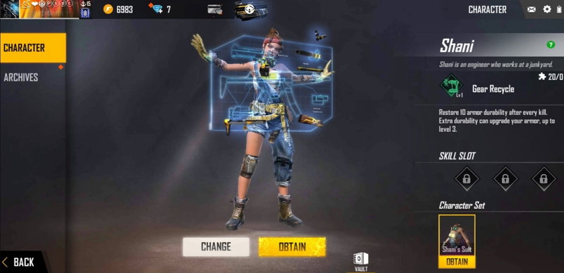 Quién es Shani en Free Fire y qué habilidad tiene