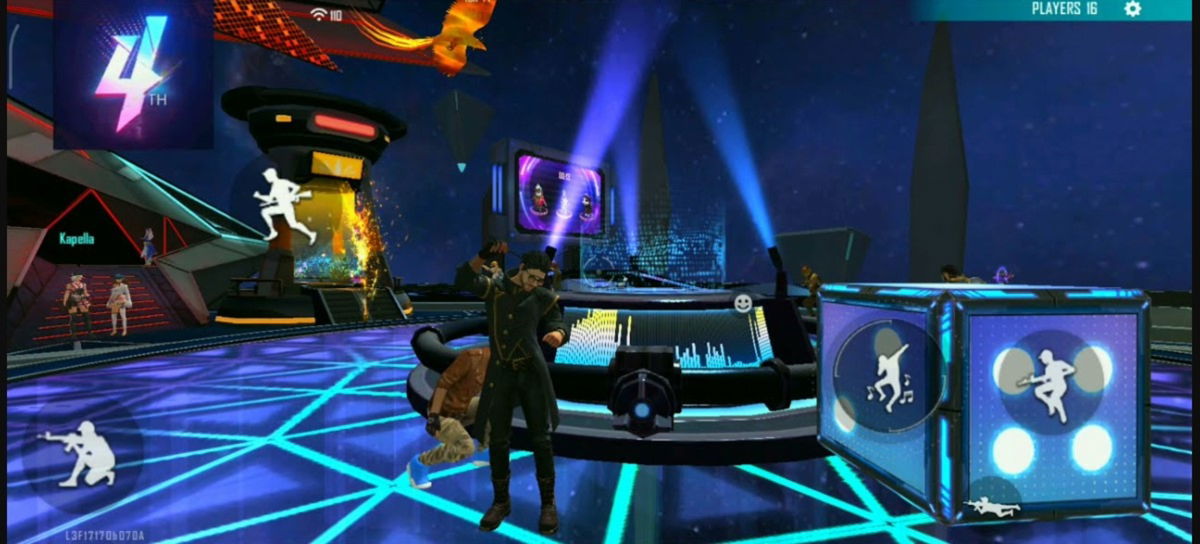 Ajustes del lobby y controles del 4niversario de Free Fire