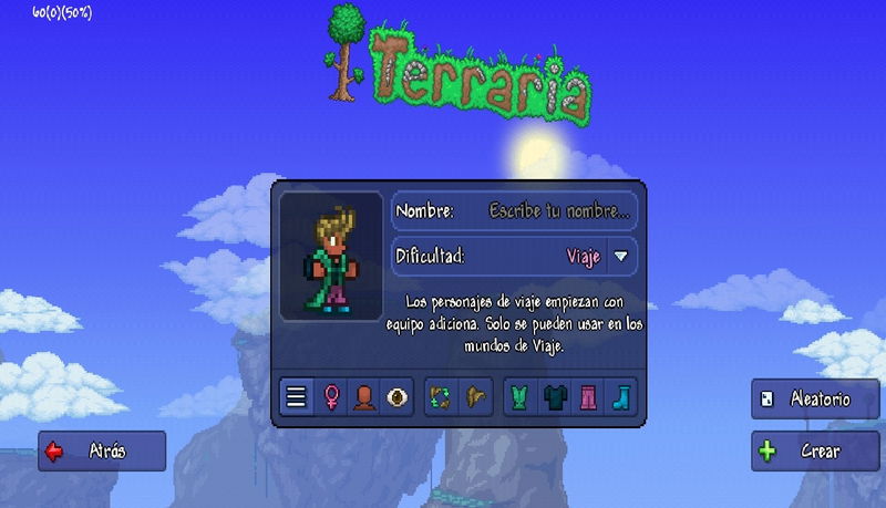 Creación de personaje e inicio en Terraria: lo que debes saber