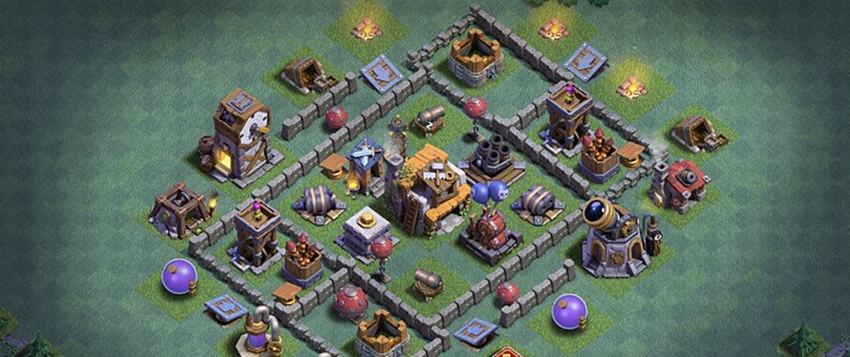 Los mejores diseños para la Base del Constructor Nivel 5 en Clash of Clans