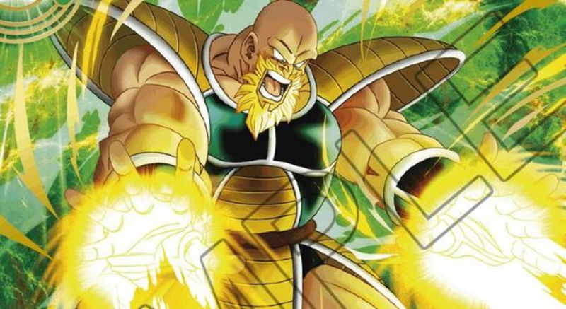 Esta ilustración oficial muestra el aspecto de Nappa de Dragon Ball con ...