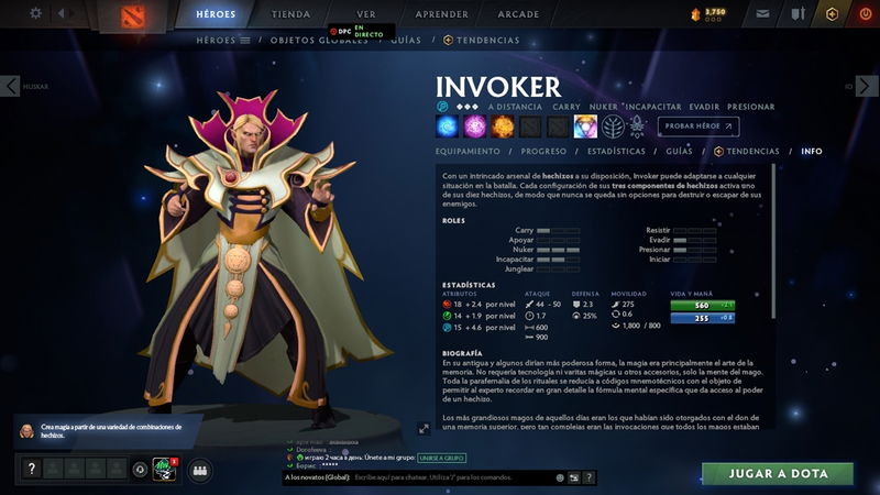 Cómo controlar a Invoker en Dota 2