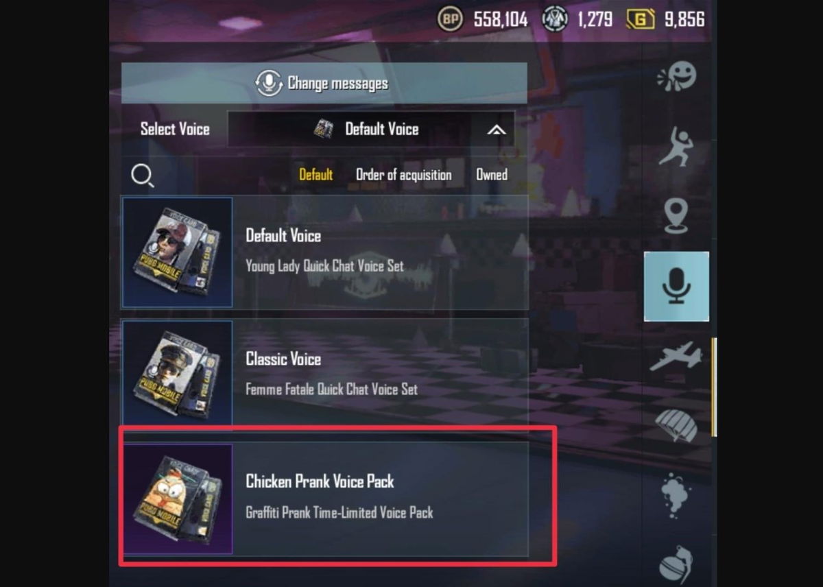 En qué consiste la Voice Pack de PUBG Mobile