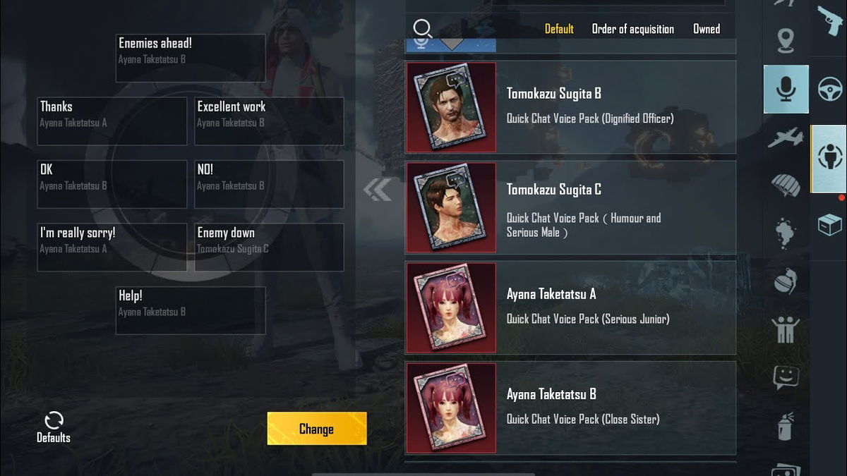 Condiciones para participar en la Voice Pack de PUBG Mobile