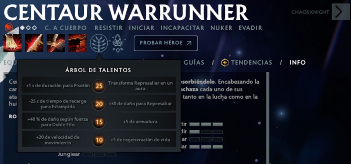 Guía para controlar a Centaur Warrunner en Dota 2
