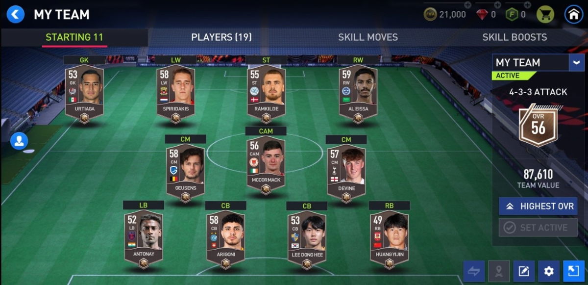 Requisitos mínimos de FIFA Mobile