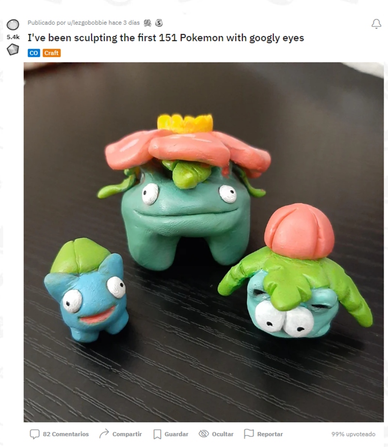 Un artista está creando esculturas de los 151 Pokémon originales con un ...