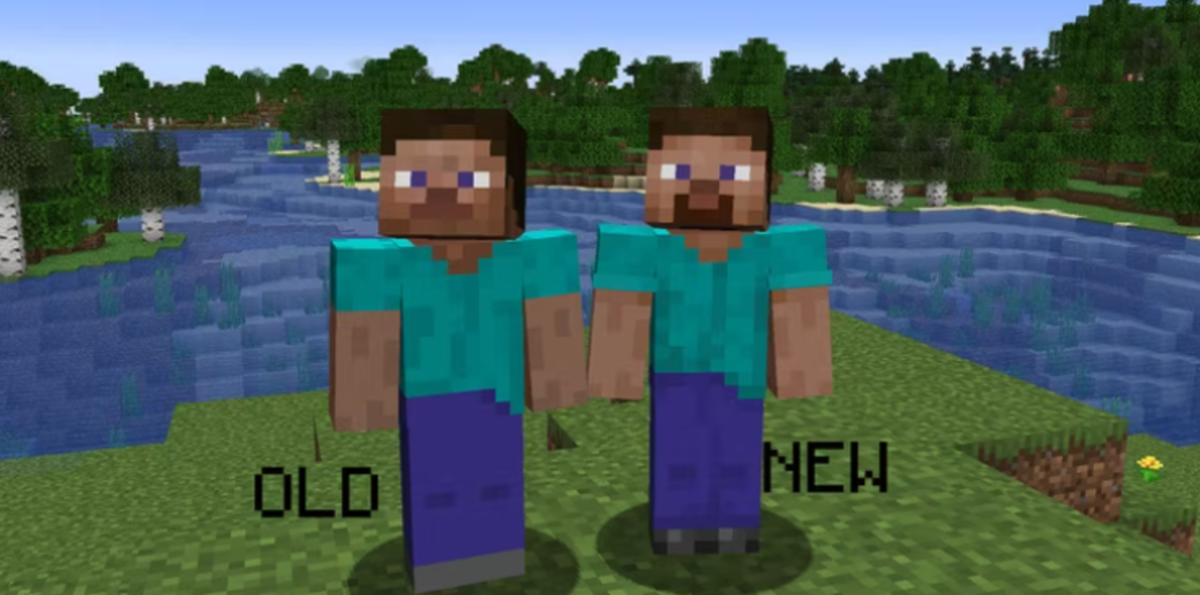 Minecraft recupera un detalle de Steve que cambia su aspecto