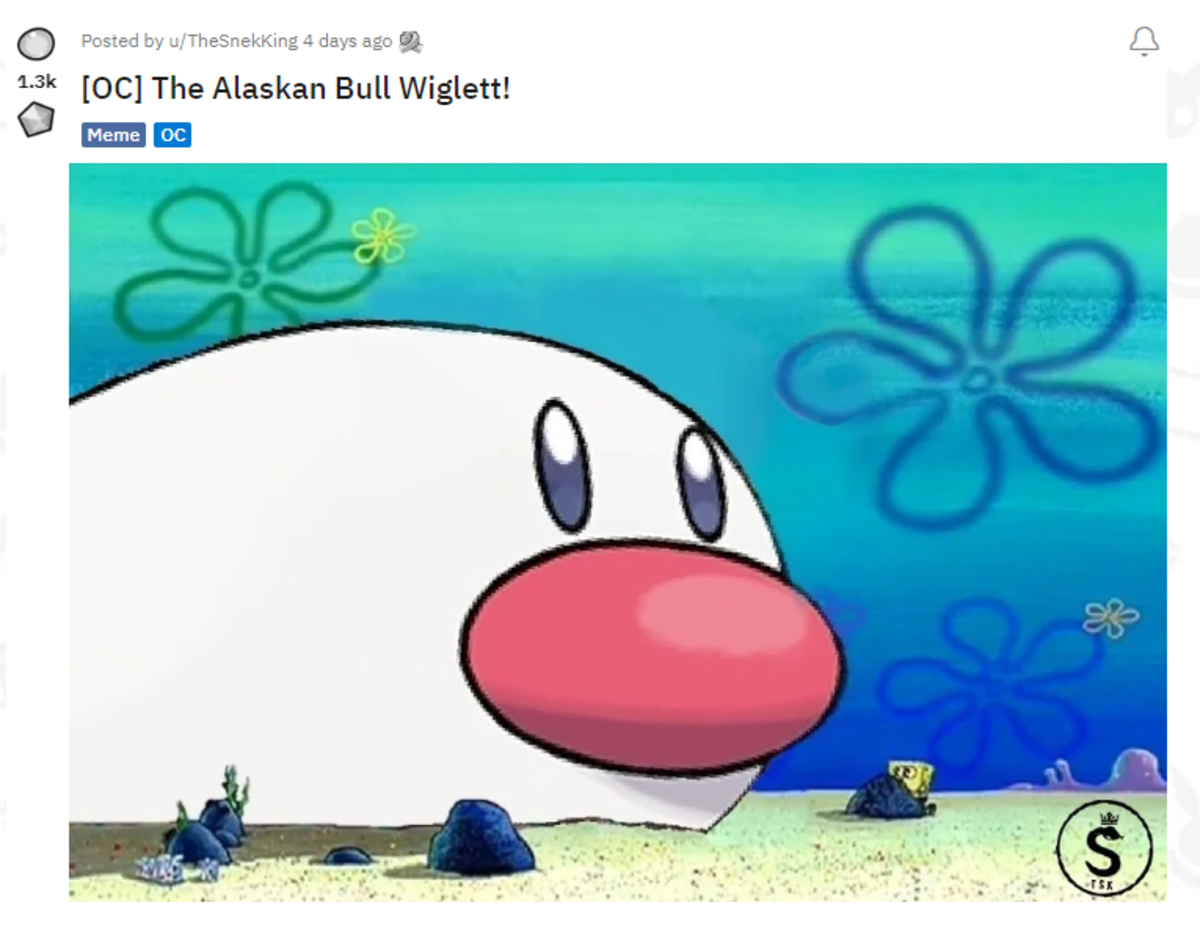 Pokémon: no querrás perderte este divertido fan art de Wiglett fusionado con Bob Esponja