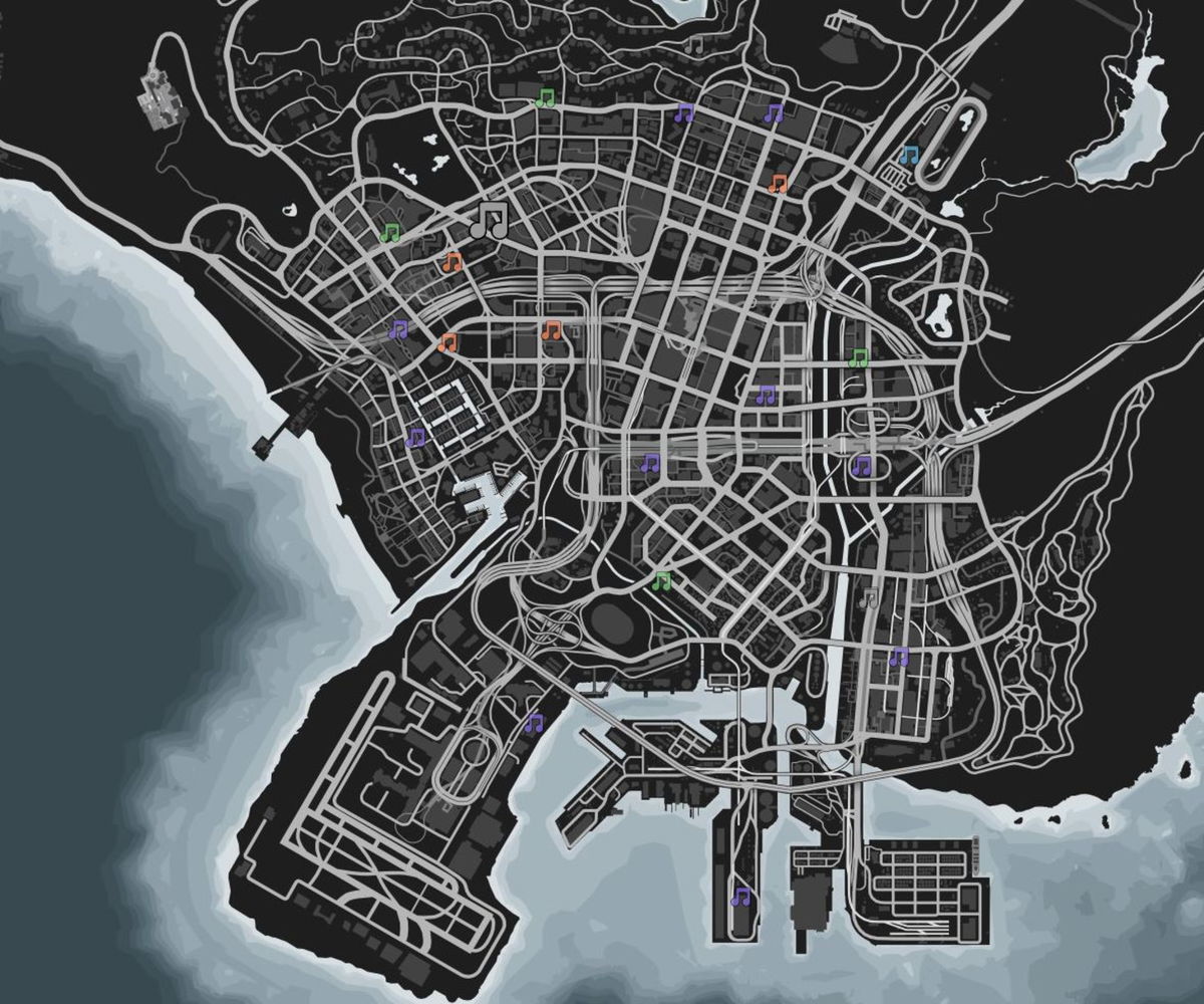 Localización de todos los USB multimedia de GTA Online