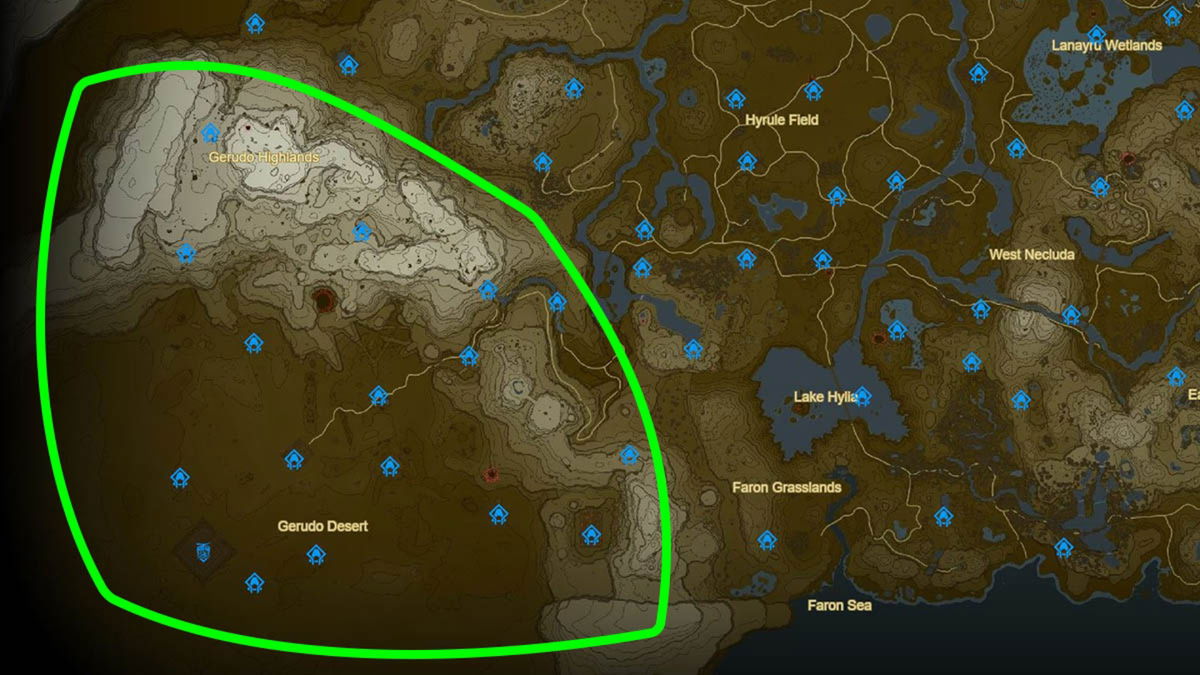 Todos los santuarios de Gerudo en Zelda: Tears of the Kingdom