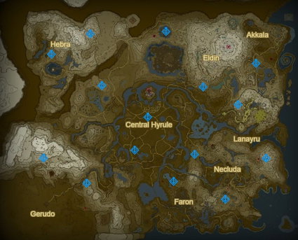 Descubre el mapa interactivo de Zelda: Tears of the Kingdom y sus secretos
