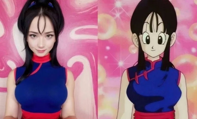 Chi-Chi de Dragon Ball es recreada por una IA y el resultado es increíble