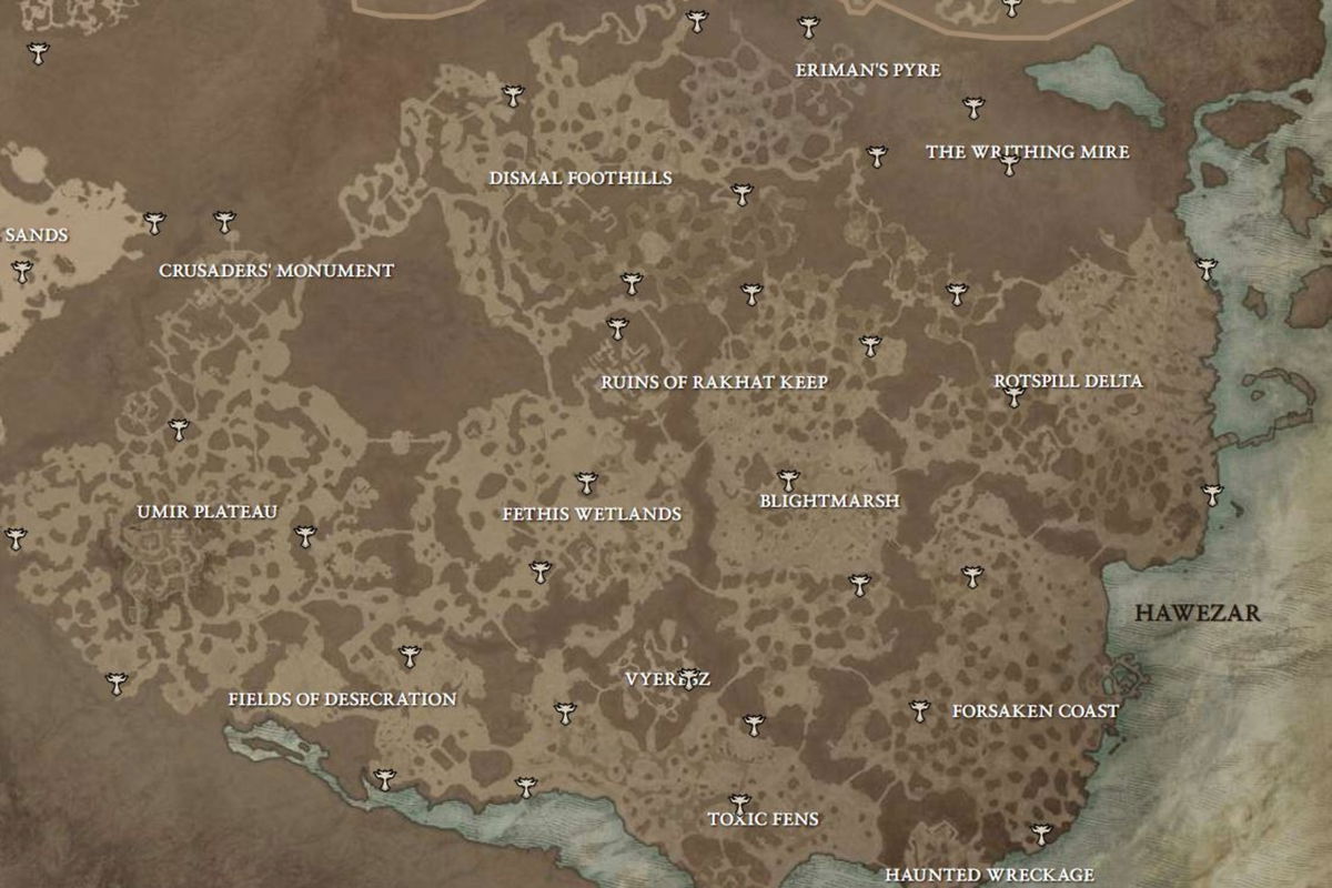 Todos los altares de Lilith de Diablo IV y dónde encontrarlos