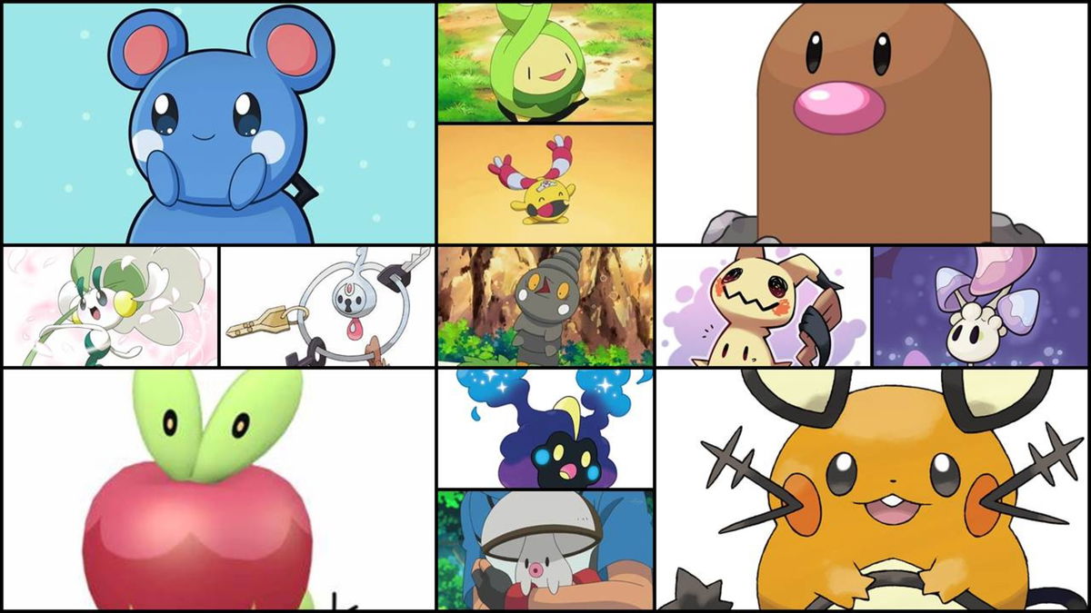 Los Pokémon más pequeños del universo Pokémon