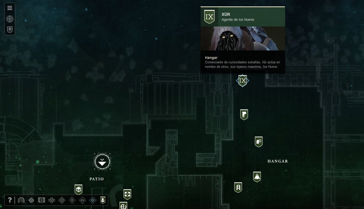 Dónde encontrar siempre a Xur en Destiny 2