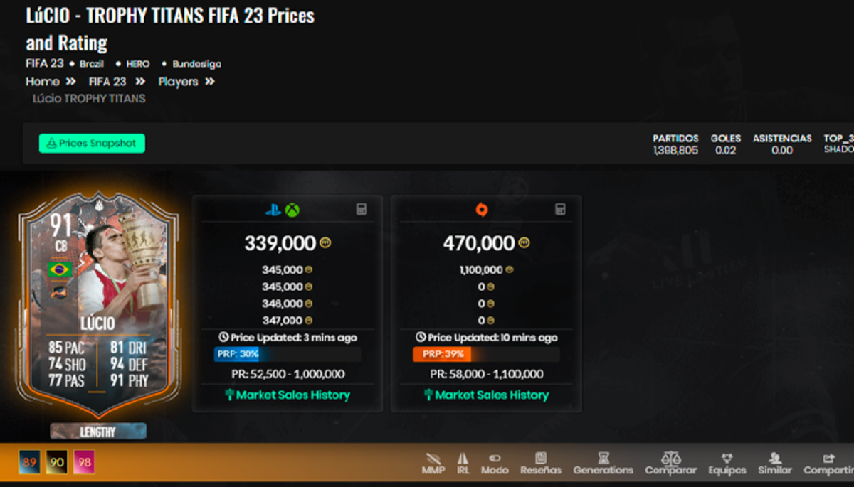 Las mejores funciones de FUTBIN: la web imprescindible para triunfar en Ultimate Team