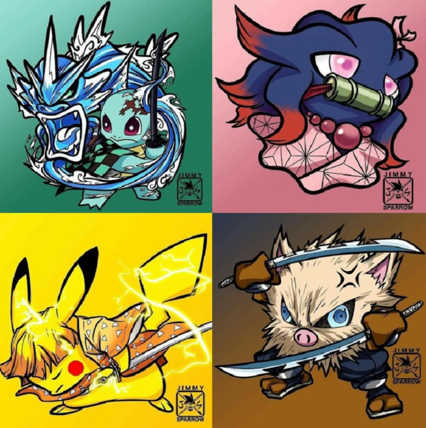 Los protagonistas de Demon Slayer se convierten en Pokémon gracias a ...
