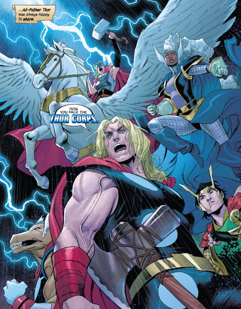 Thor reconoce qué héroes son los más dignos de levantar el Mjolnir