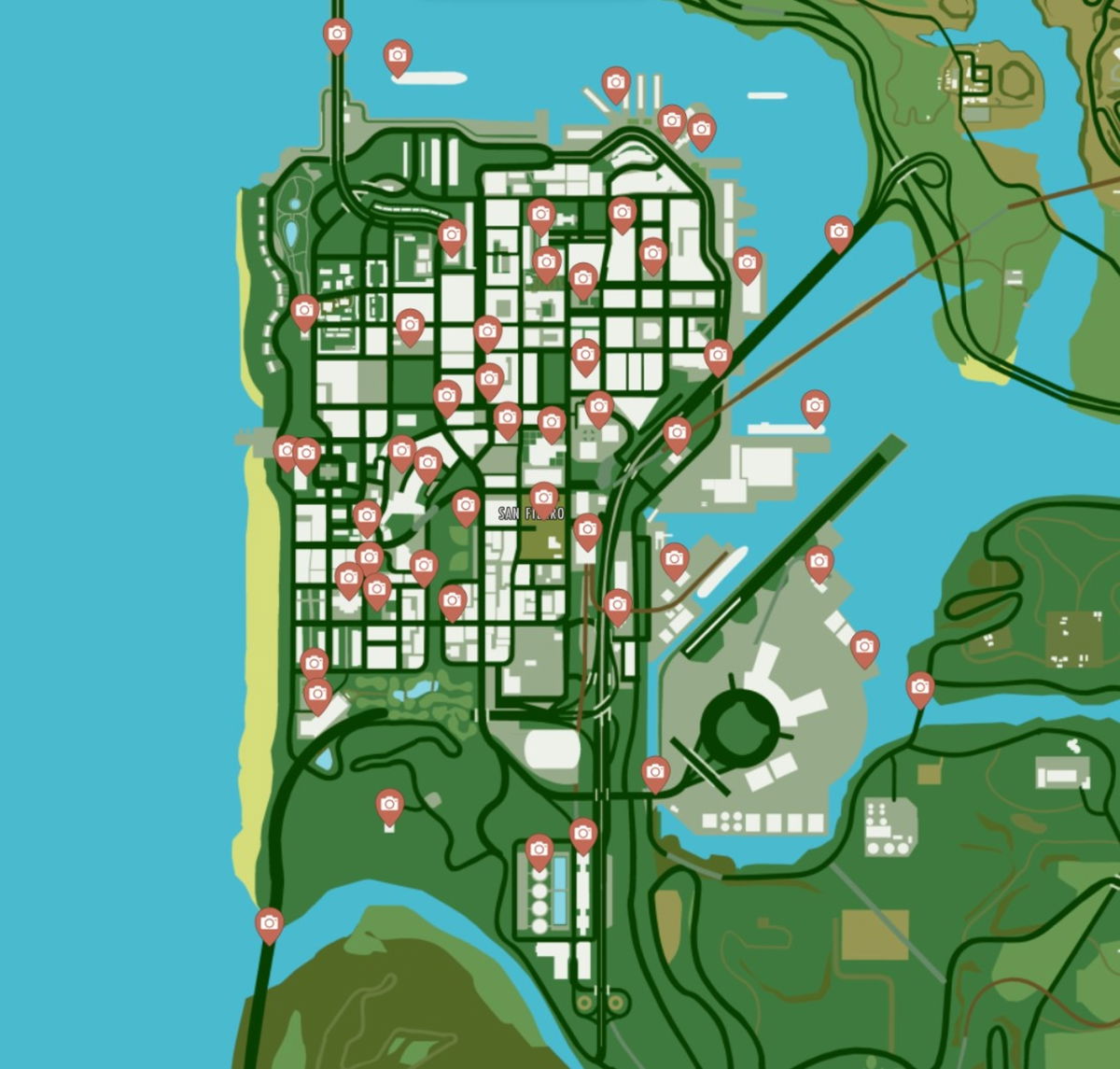 Todas las fotos de GTA San Andreas y dónde encontrarlas