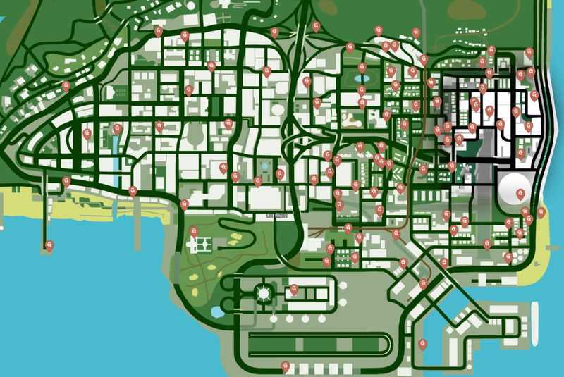 Todos los grafitis de GTA San Andreas y dónde encontrarlos