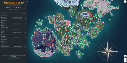 Descubre todo sobre Palworld con este mapa interactivo