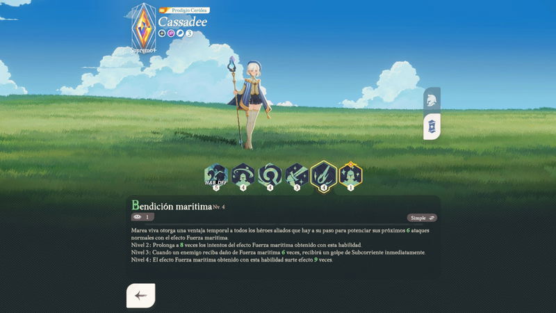 Guía de Cassadee en AFK Journey: habilidades y arma