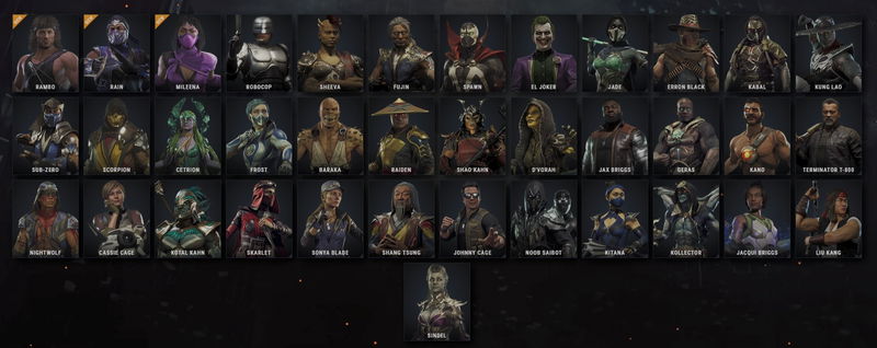 Todos los personajes de Mortal Kombat 11