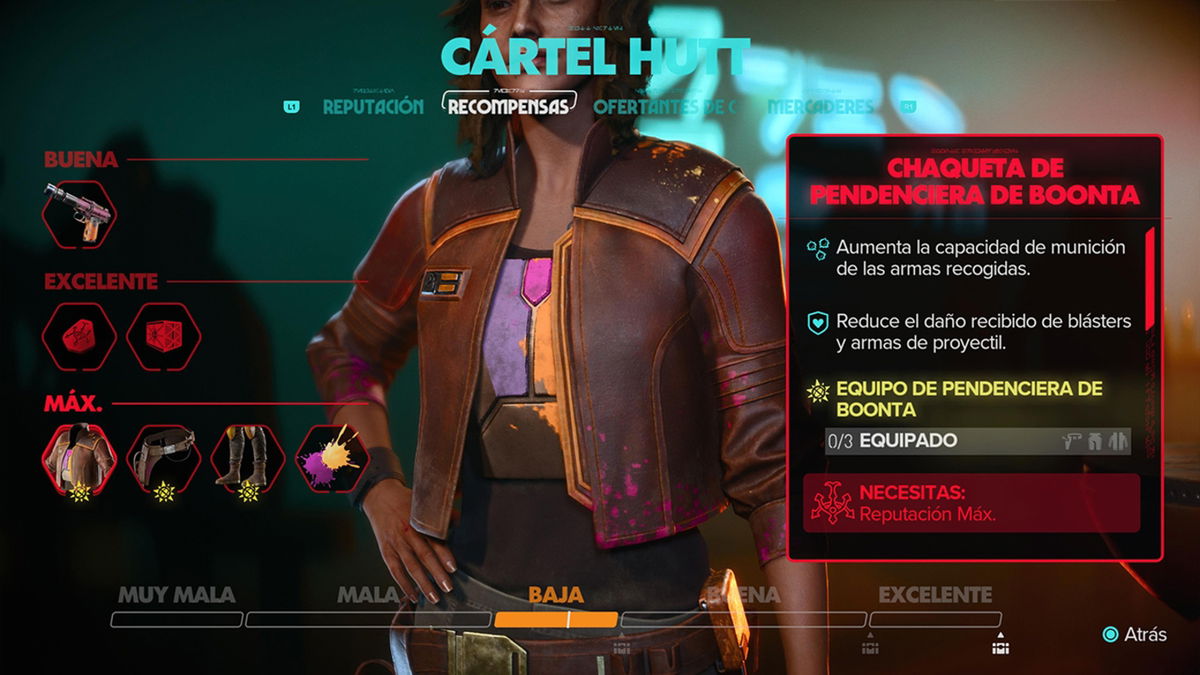 Todas las recompensas del Cártel Hutt en Star Wars Outlaws